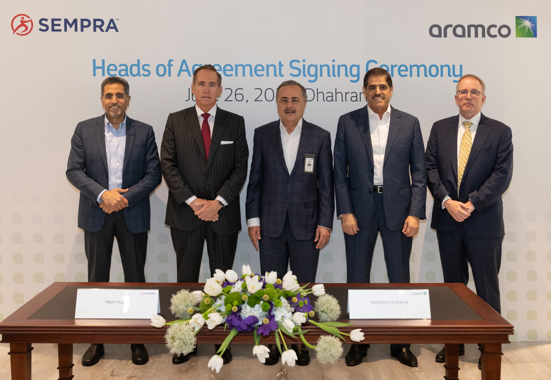 Aramco and Sempra announce Heads of Agreement for equity and offtake ...